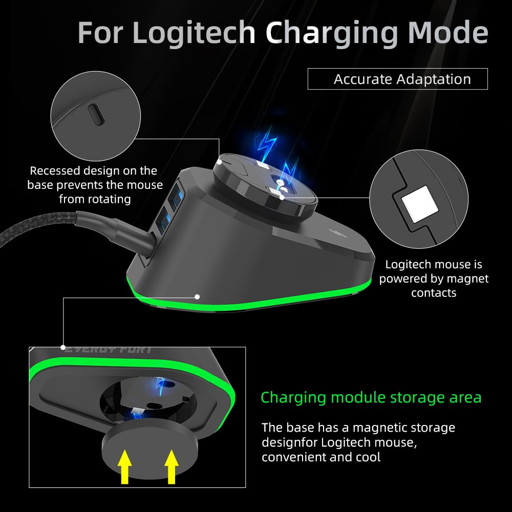 Mouse Wireless Charger for Logitech G Pro X Superlight G502 lightspeed ...