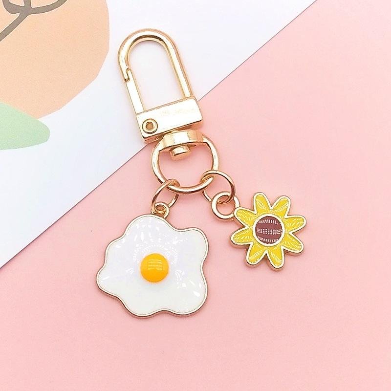 Cute Cartoon Metal Keychain