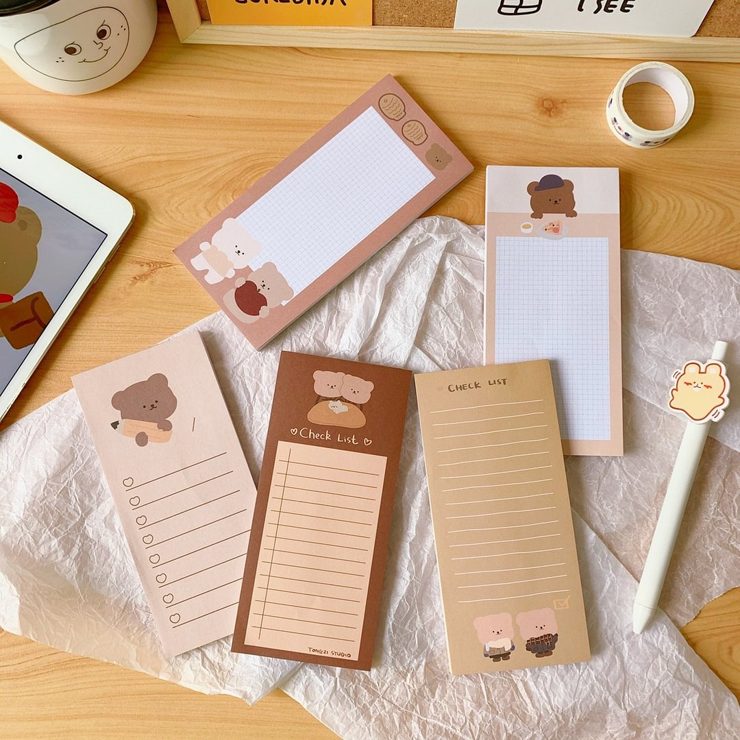 Chocolate Bear Sticky Notes