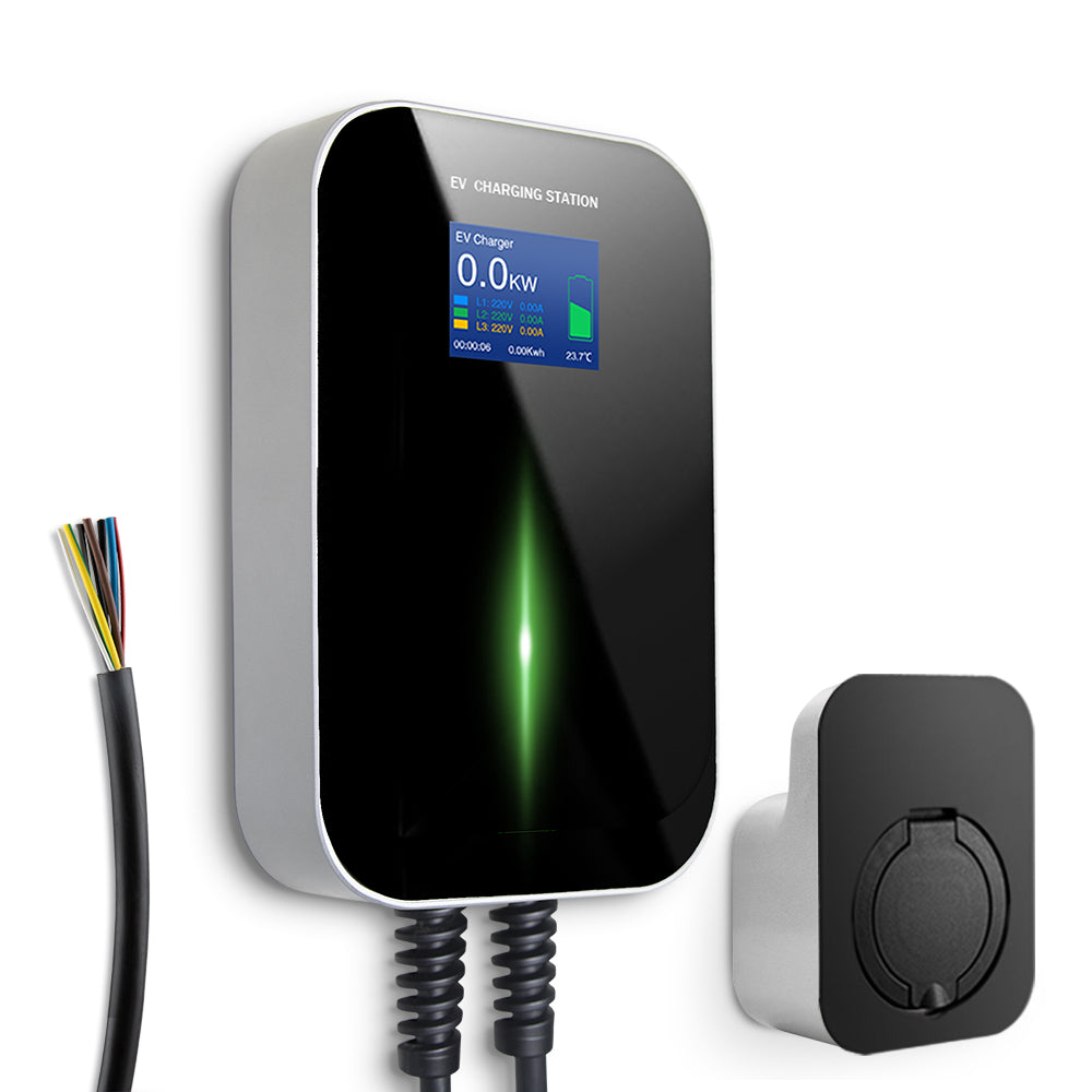 LEFANEV EV AC Charging Station, Wall-Mounted Charging Wallbox with Outlet