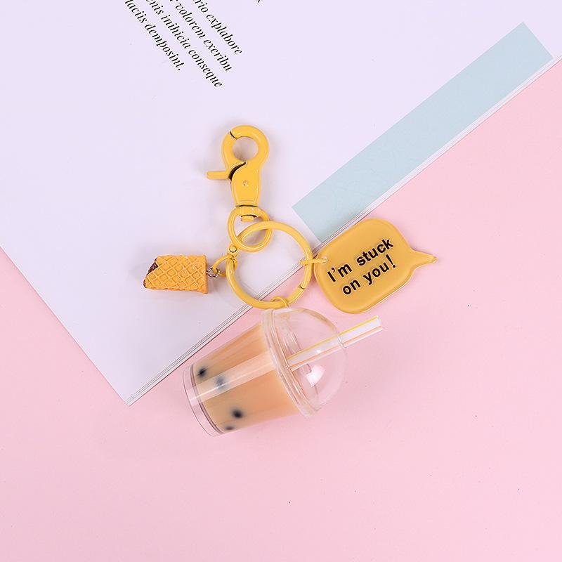 Kawaii Milk Tea Keychain