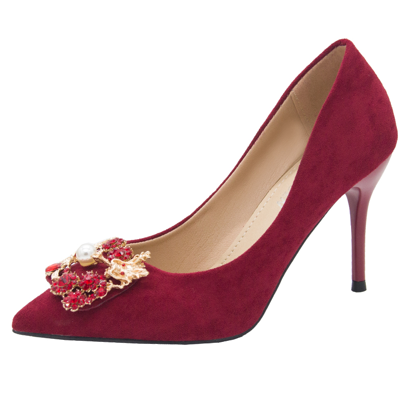 2020 New 9cm High Heel Shoes Red Party Shoes Women Shoes