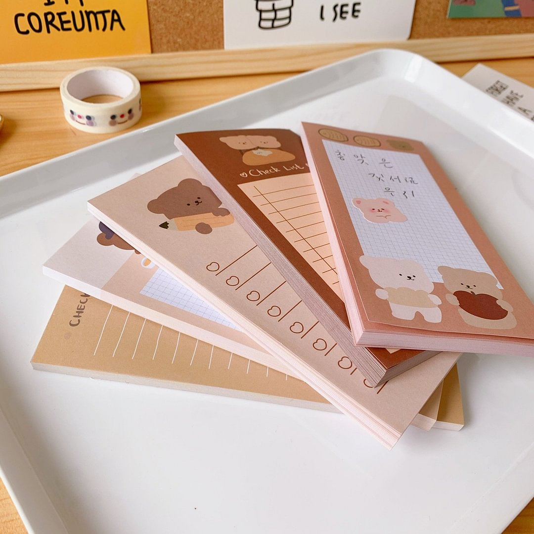 Chocolate Bear Sticky Notes