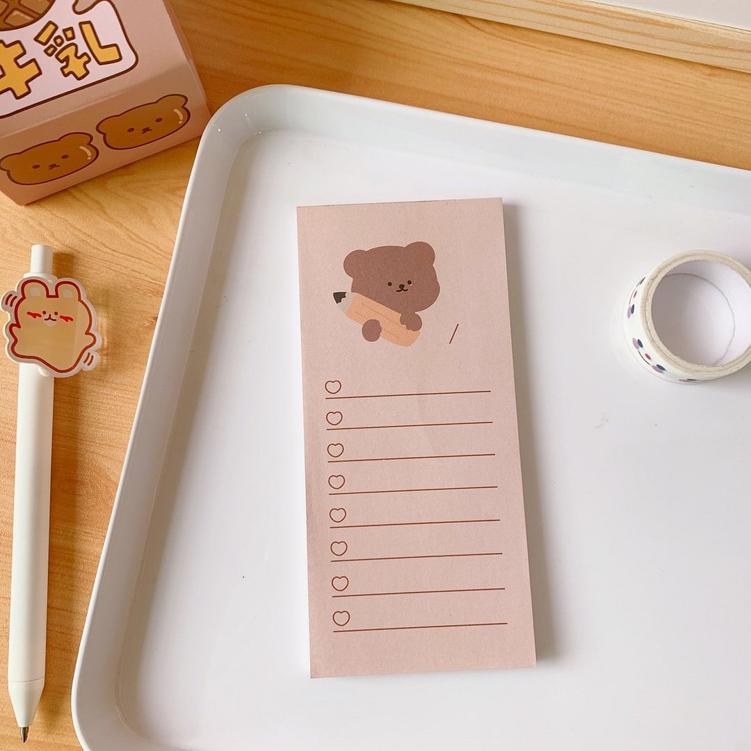Chocolate Bear Sticky Notes