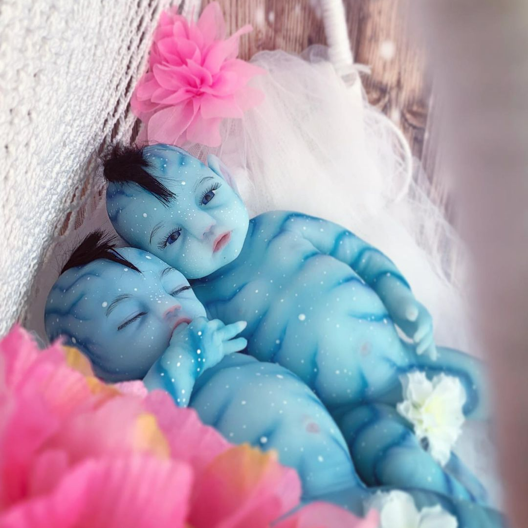 [Pretty Alien Twins]12'' Realistic Reborn Santiago and Jacobo Handmade ...