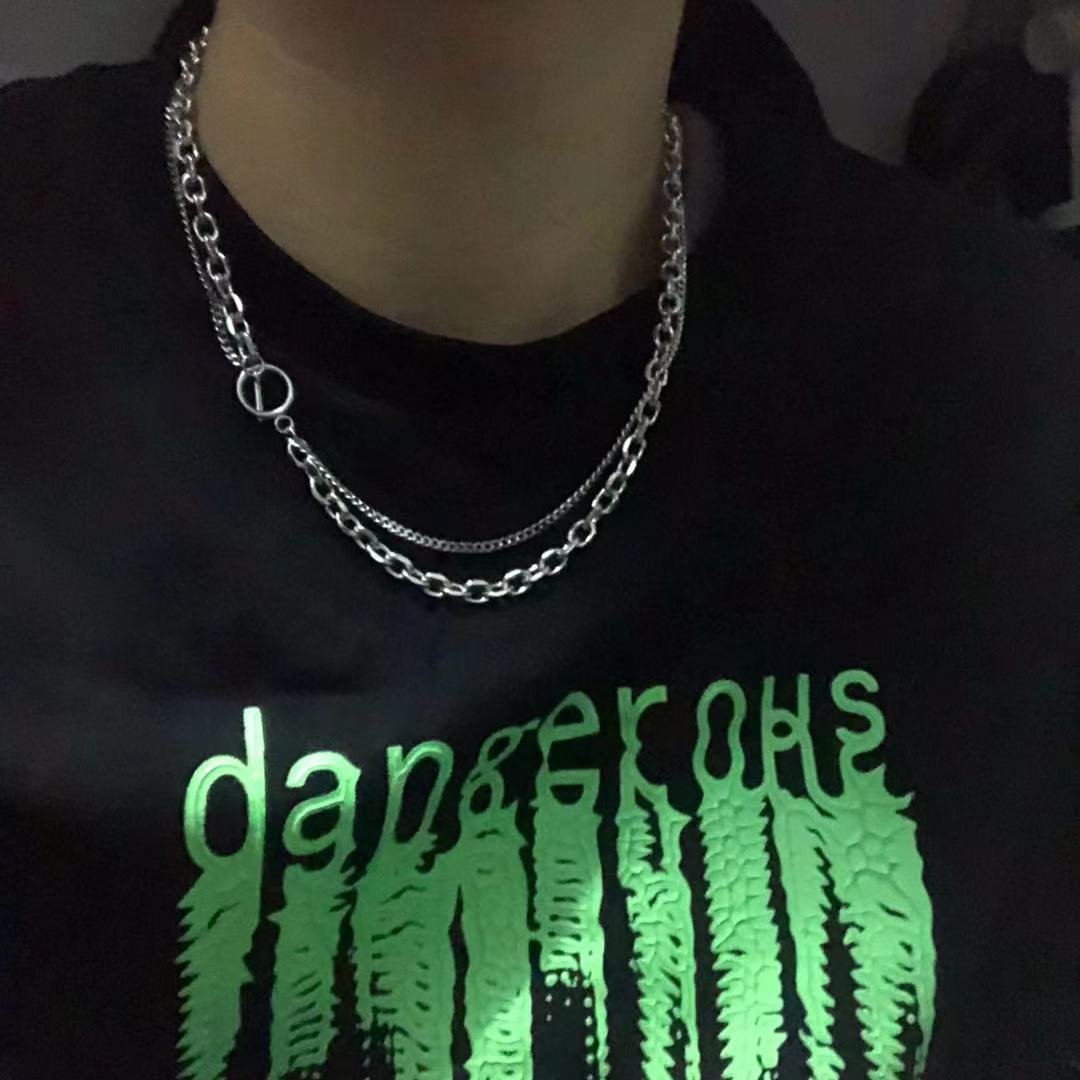 One-button Double Necklace