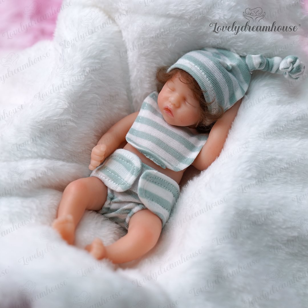 Patience 6'' Miniature Reborn Doll Soft Full Silicone Body Girl
