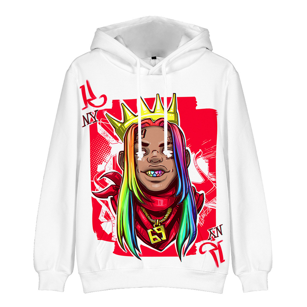 6ix9ine Shark Long Sleeve Hoodie