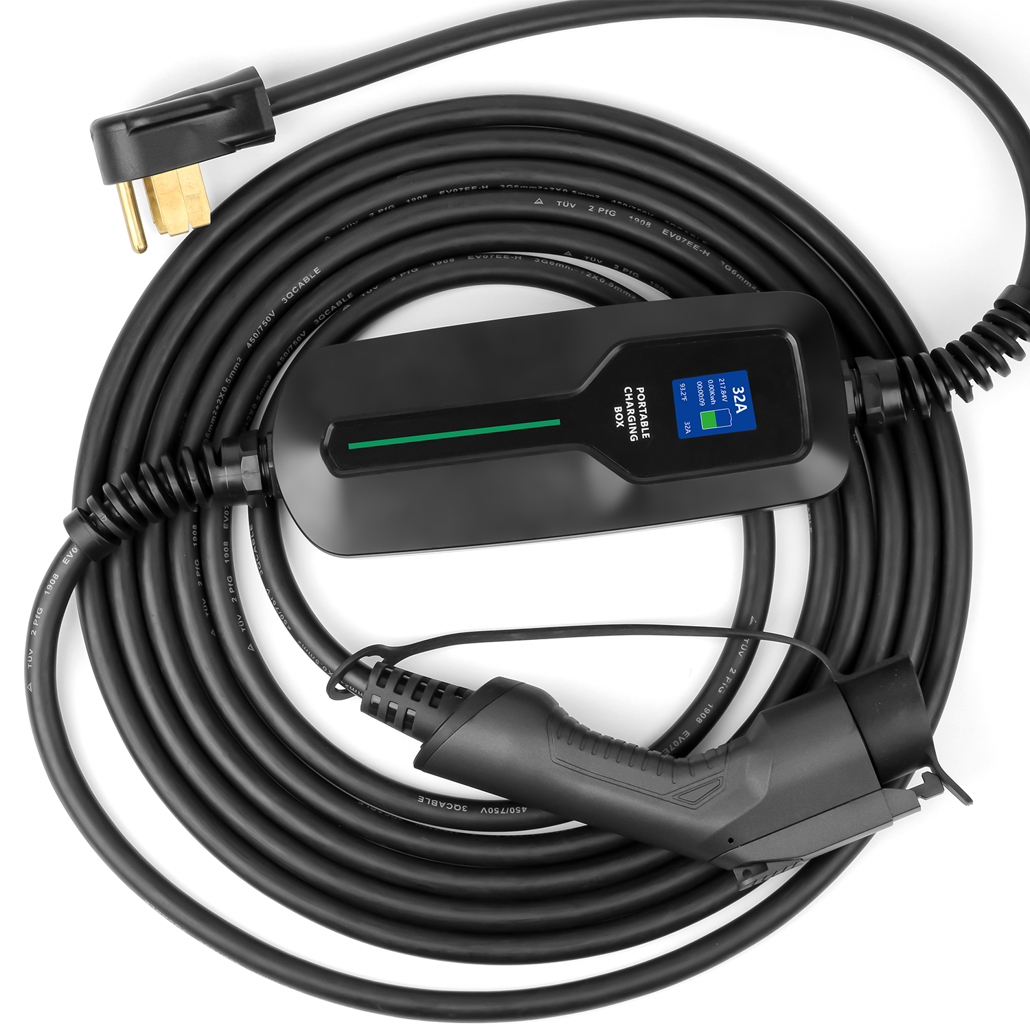 Portable EV Charger Level 2 with NEMA 14-50 Plug EV Charging Box, EV ...