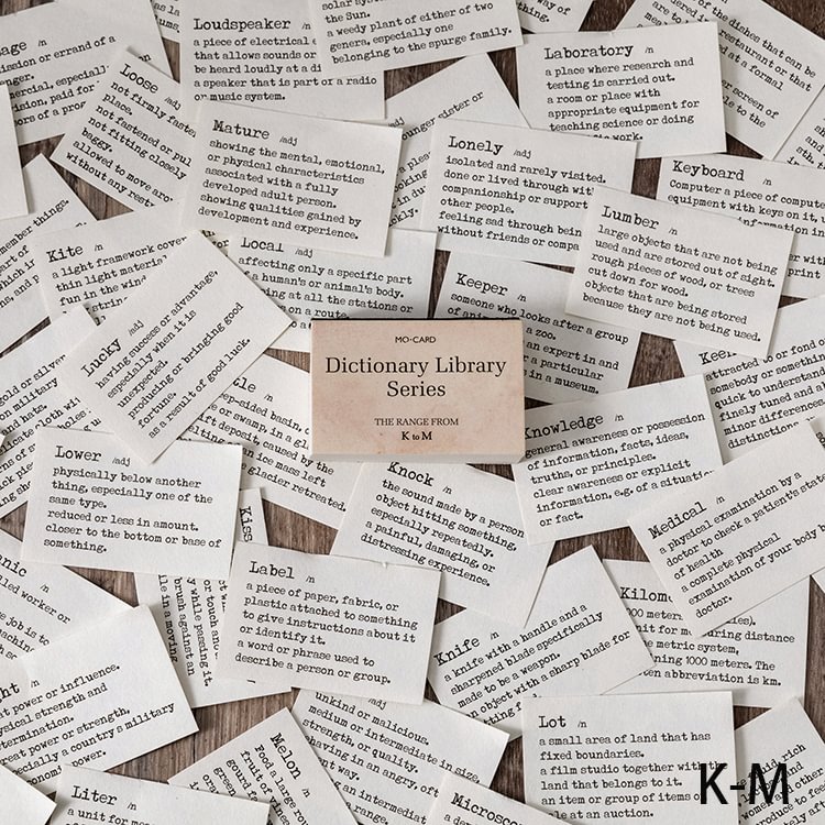 JOURANLSAY 100 Sheets Dictionary Library Basic Decoration Material Memo ...