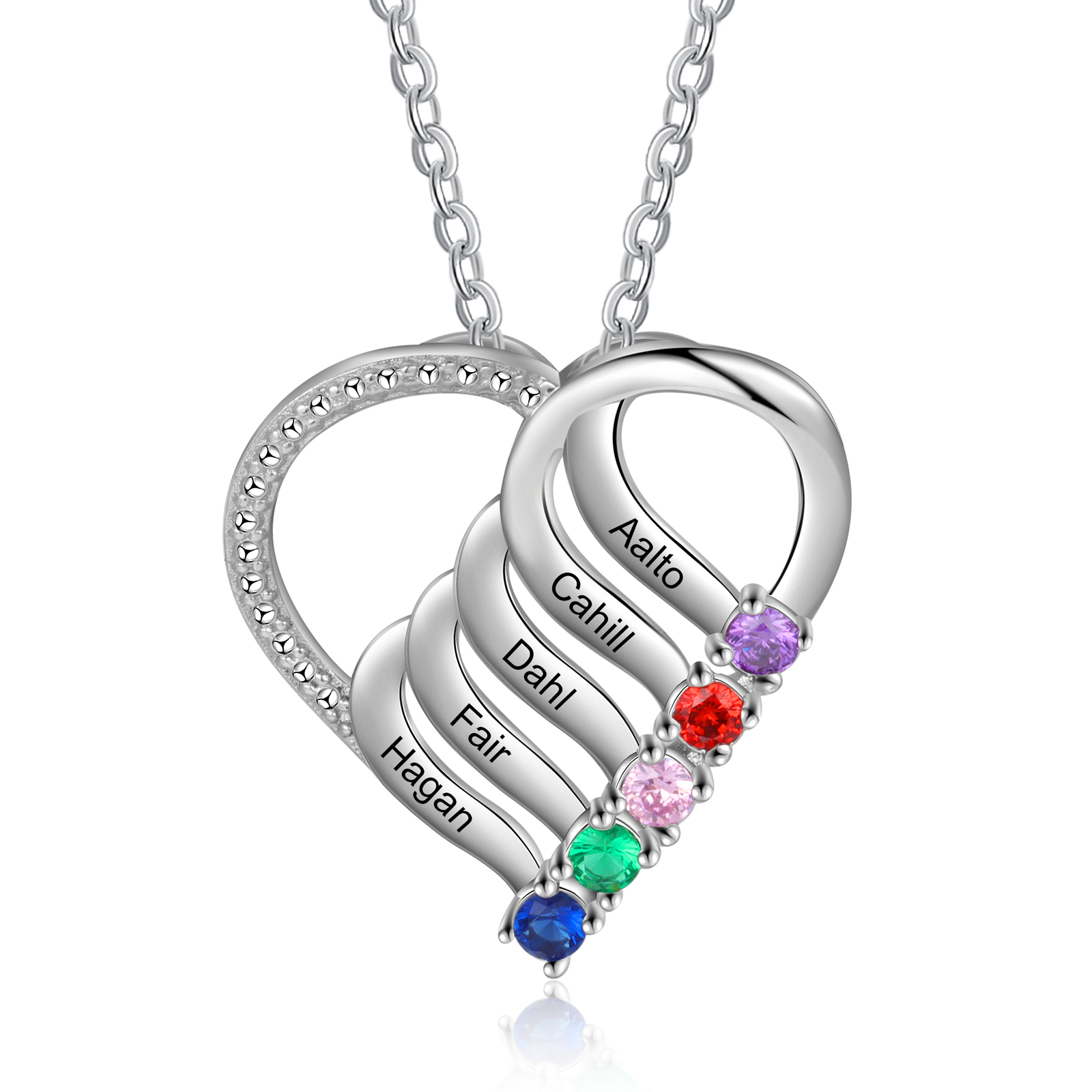 Personalized Heart Necklace With 5 Names For Lover personalized-heart-necklace-with-5-names-for-lover