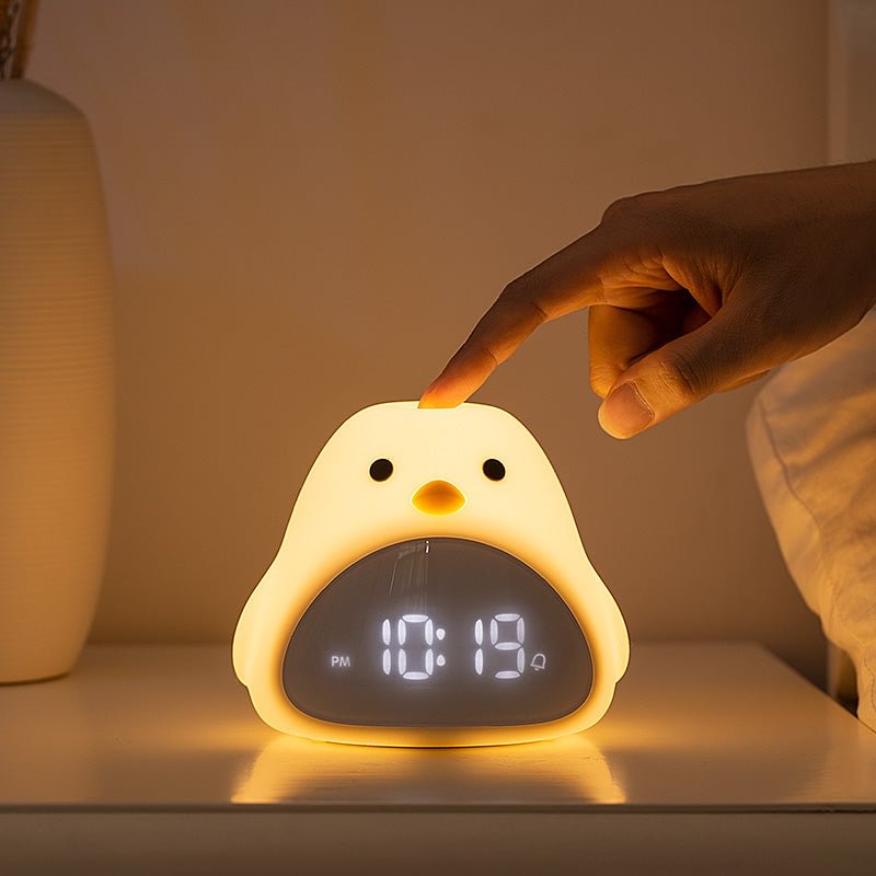 Cute Bird Night Light Alarm Clock