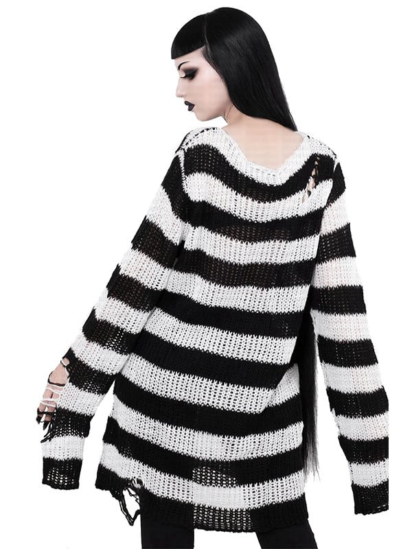 Punk Gothic Striped Sweaters