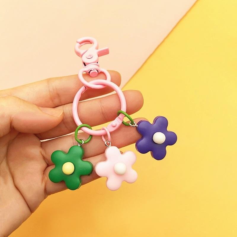 Cute Flower Colorful Keychain